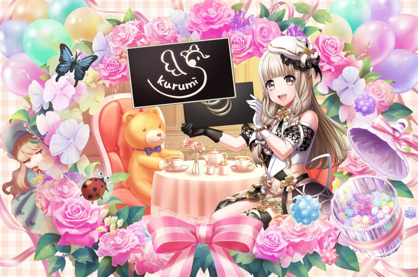 Safebooru - blush d4dj dress grey eyes grey hair long hair shiratori kurumi smile | 4249538