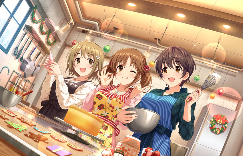 Safebooru - black eyes blush brown hair dress idolmaster cinderella girls starlight stage long ...