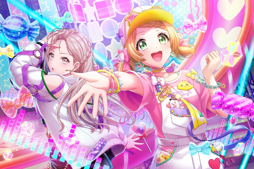 Safebooru - blonde hair blush d4dj dress green eyes short hair smile takeshita miiko tendou ...