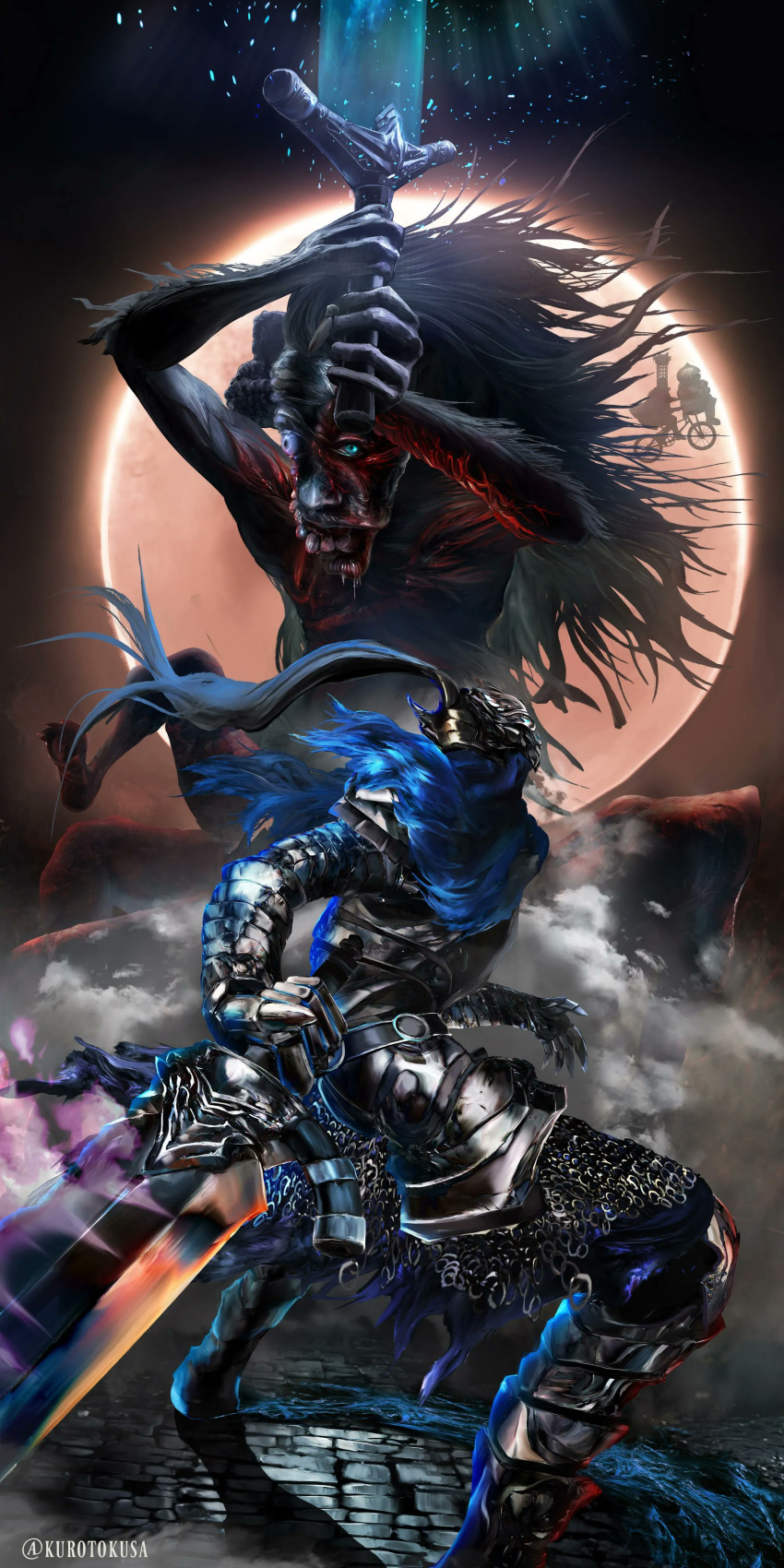 Safebooru - 4boys absurdres armor artorias the abysswalker battle ...