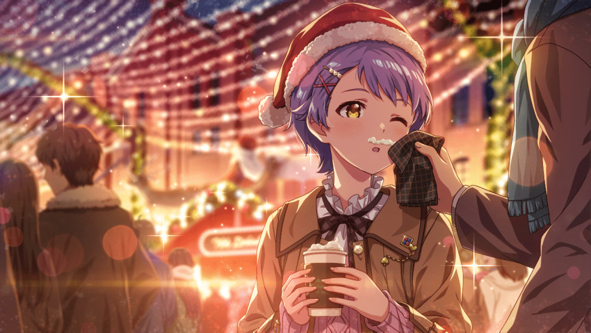 Safebooru - dress idolmaster million live! theater days makabe mizuki purple hair short hair ...