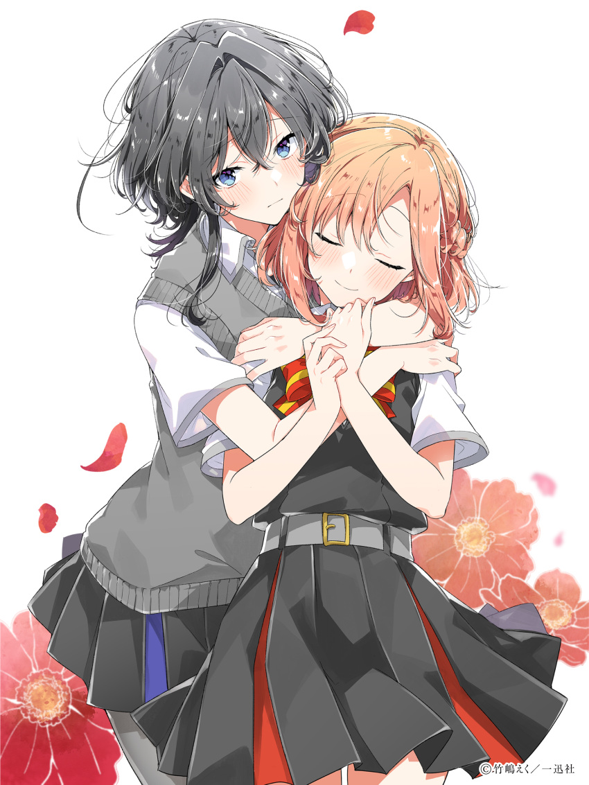 Safebooru - 2girls absurdres artist name asanagi yori bangs belt black ...