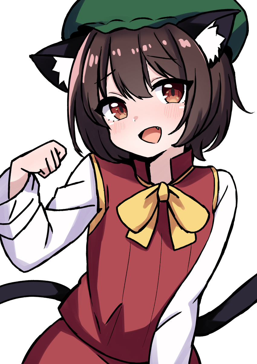 Safebooru - 1girl absurdres animal ears bangs blush brown eyes brown hair cat ears cat girl cat ...