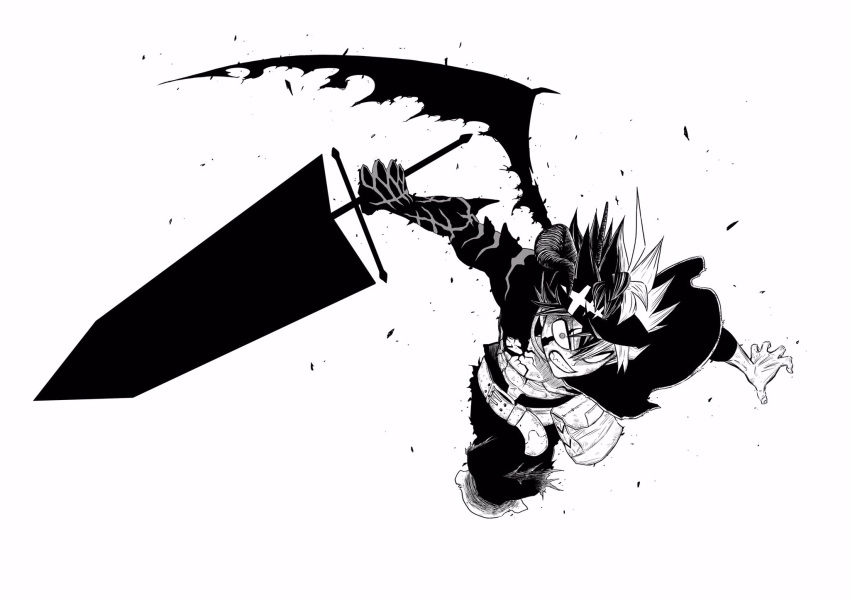 Safebooru - 1boy asta (black clover) black clover clenched teeth ...