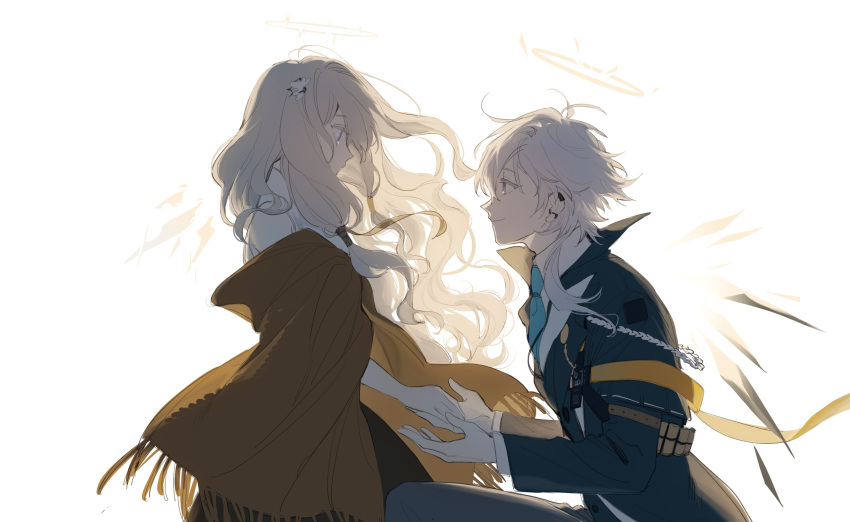 Safebooru 1boy 1girl Absurdres Arknights Bishounen Braid Cecelia 3522