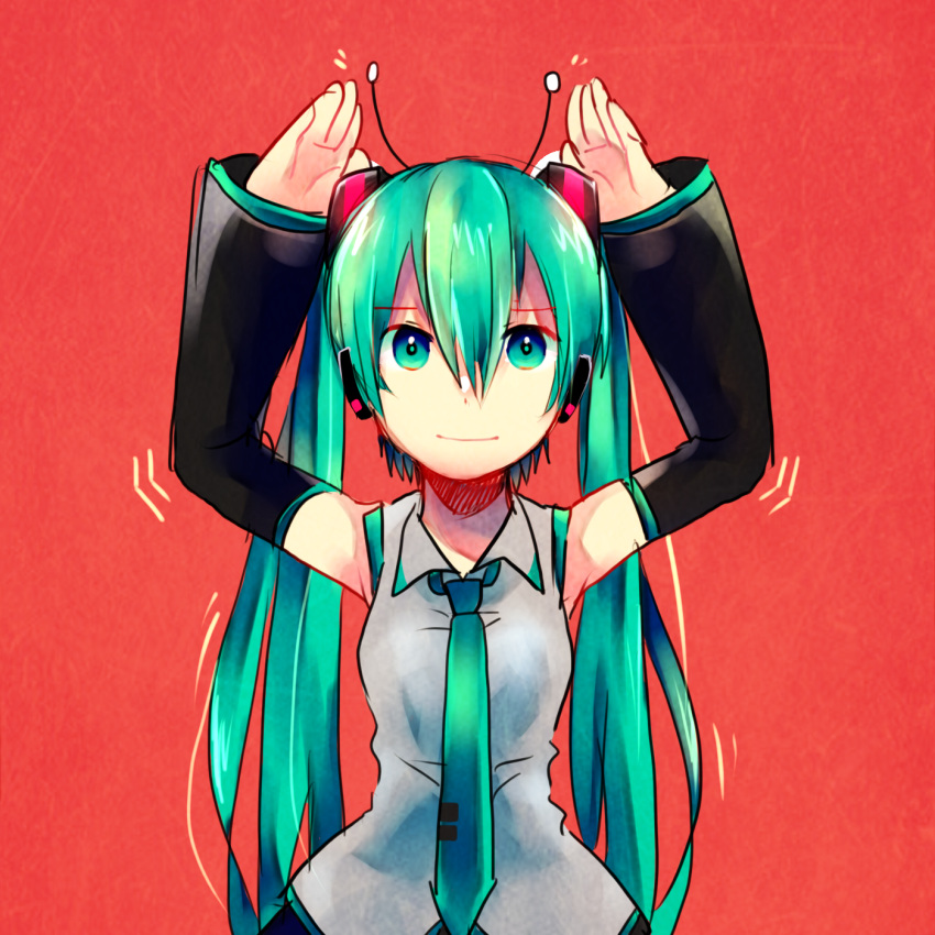 Safebooru - 1girl alien alien (vocaloid) antennae aqua eyes aqua hair ...