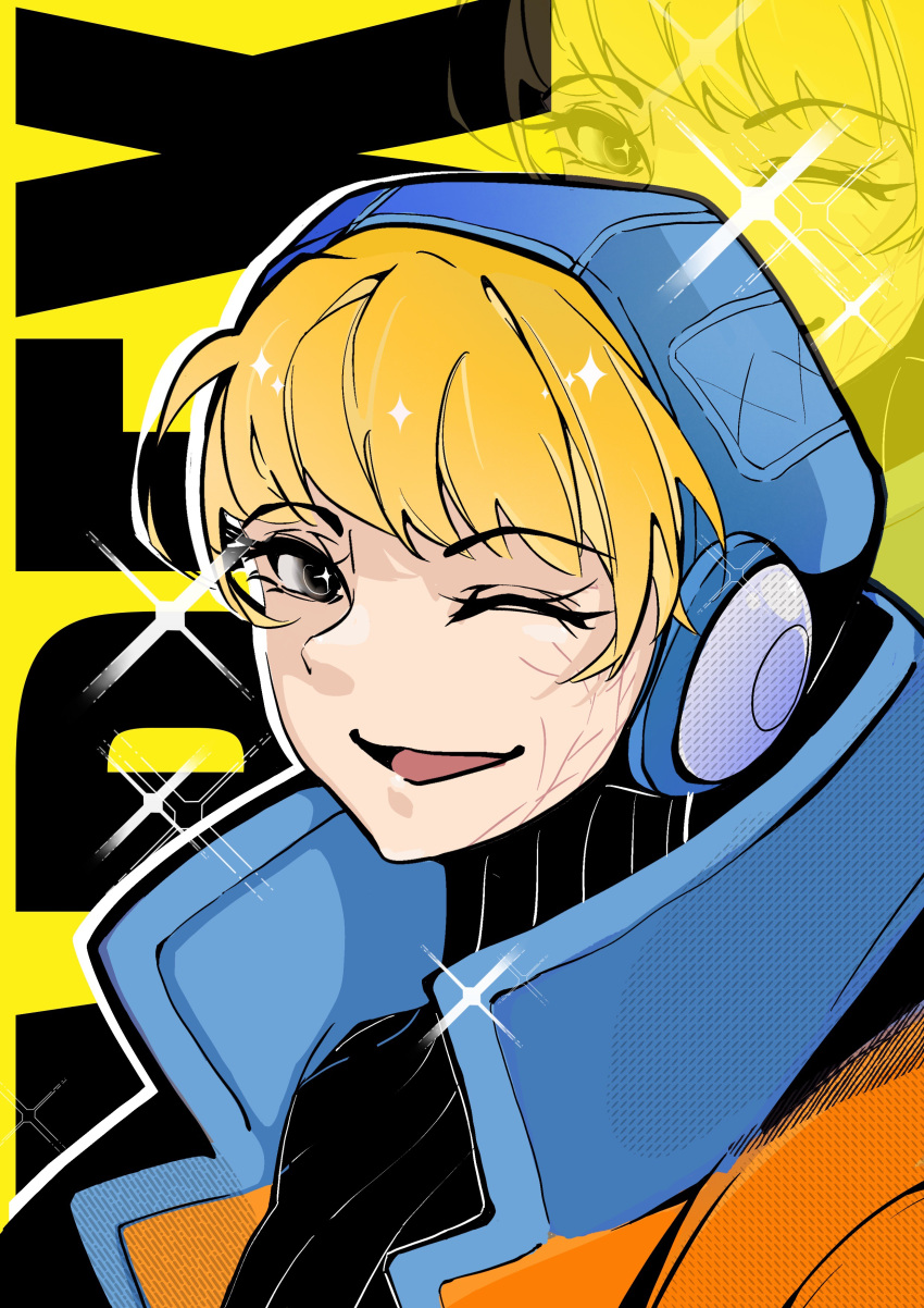Safebooru - 1girl absurdres animification apex legends bangs black eyes black sweater blonde ...