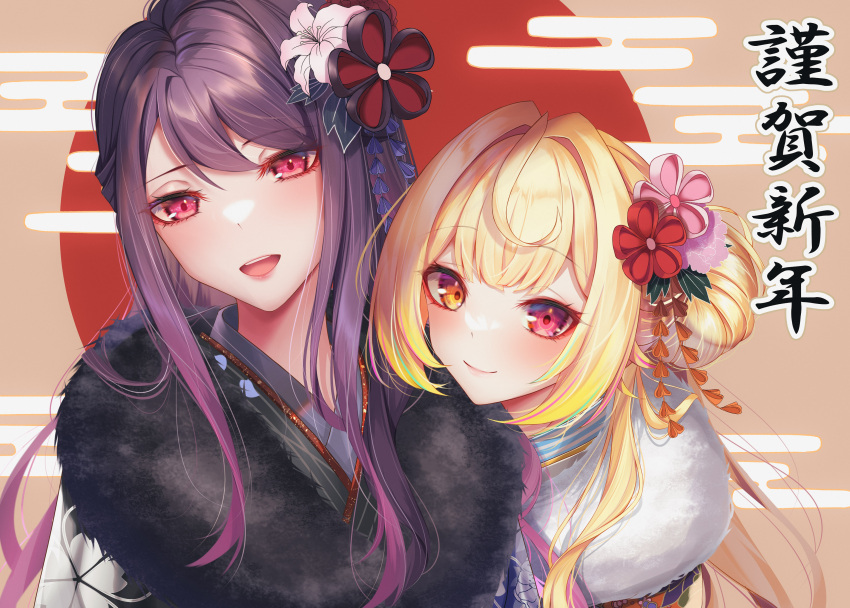 Safebooru - 2girls absurdres bangs blonde hair blush closed mouth ...