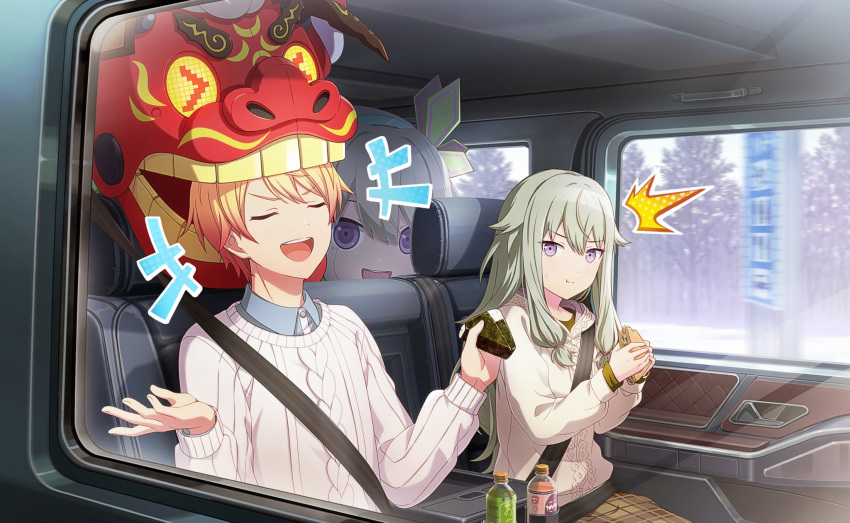 Safebooru - blush dress green hair kusanagi nene long hair project ...