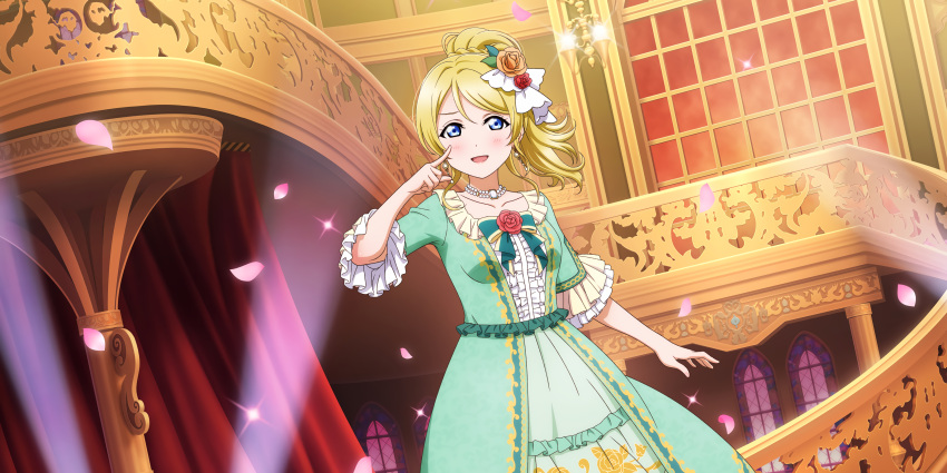 Safebooru - ayase eli blonde hair blue eyes blush dress long hair love live! school idol ...