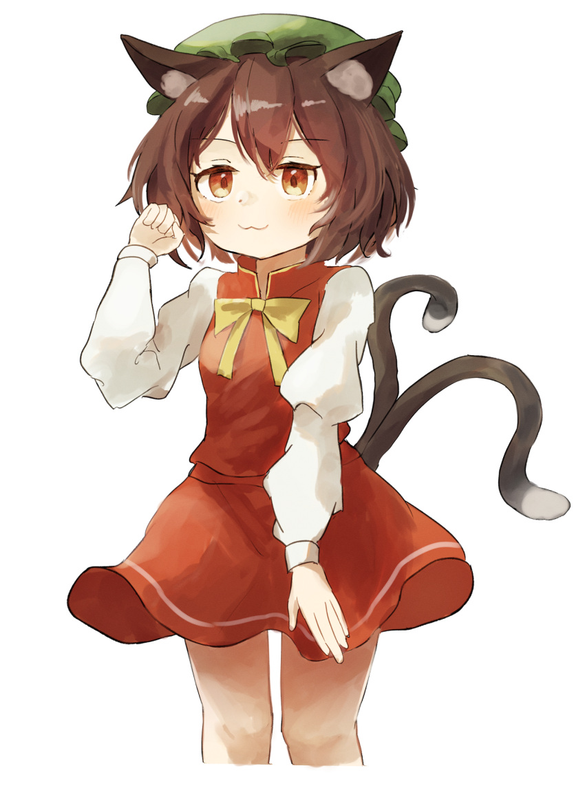 Safebooru - 1girl :3 animal ears ar (maeus) bangs blush brown eyes brown hair cat ears cat tail ...