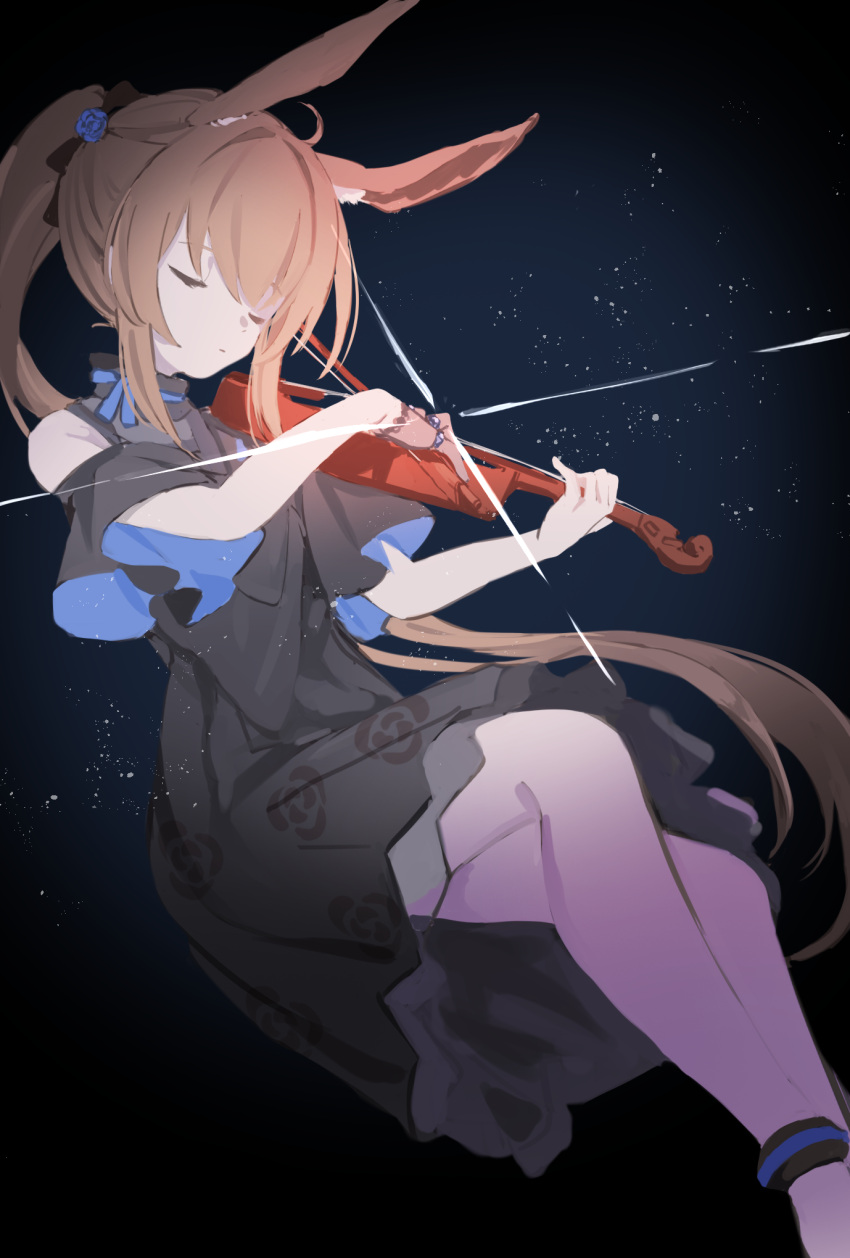 Safebooru - 1girl ambience synesthesia amiya (arknights) animal ear fluff animal ears anklet ...