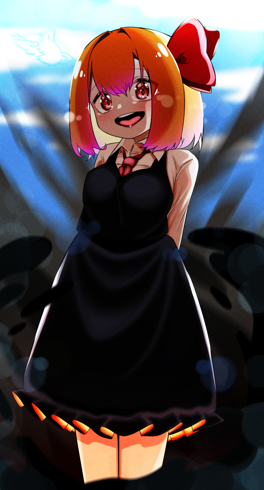 Safebooru - 1girl absurdres bangs black skirt black vest blonde hair blush breasts collared ...