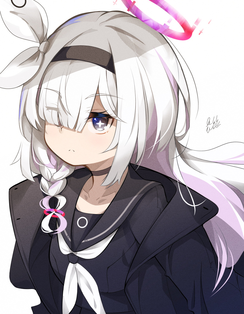 Safebooru - 1girl a.r.o.n.a (blue archive) absurdres arona (blue archive) black choker black ...