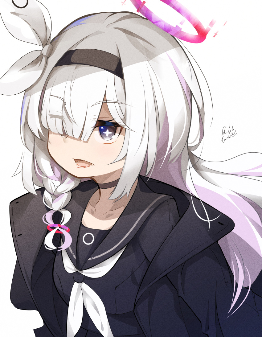 Safebooru - 1girl a.r.o.n.a (blue archive) absurdres arona (blue archive) black choker black ...
