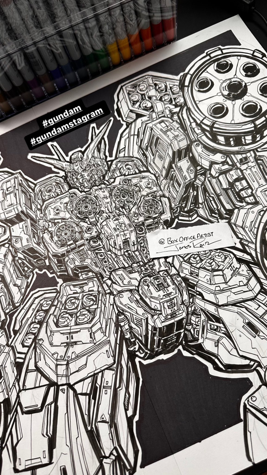 Safebooru - art tools in frame english commentary gift art greyscale ...