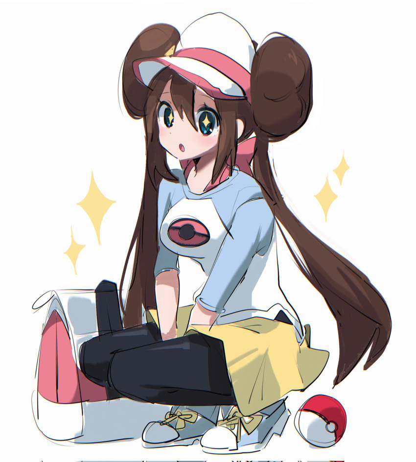 Safebooru - 1girl :o bag black pantyhose blue eyes brown hair corrupted twitter file diamond ...