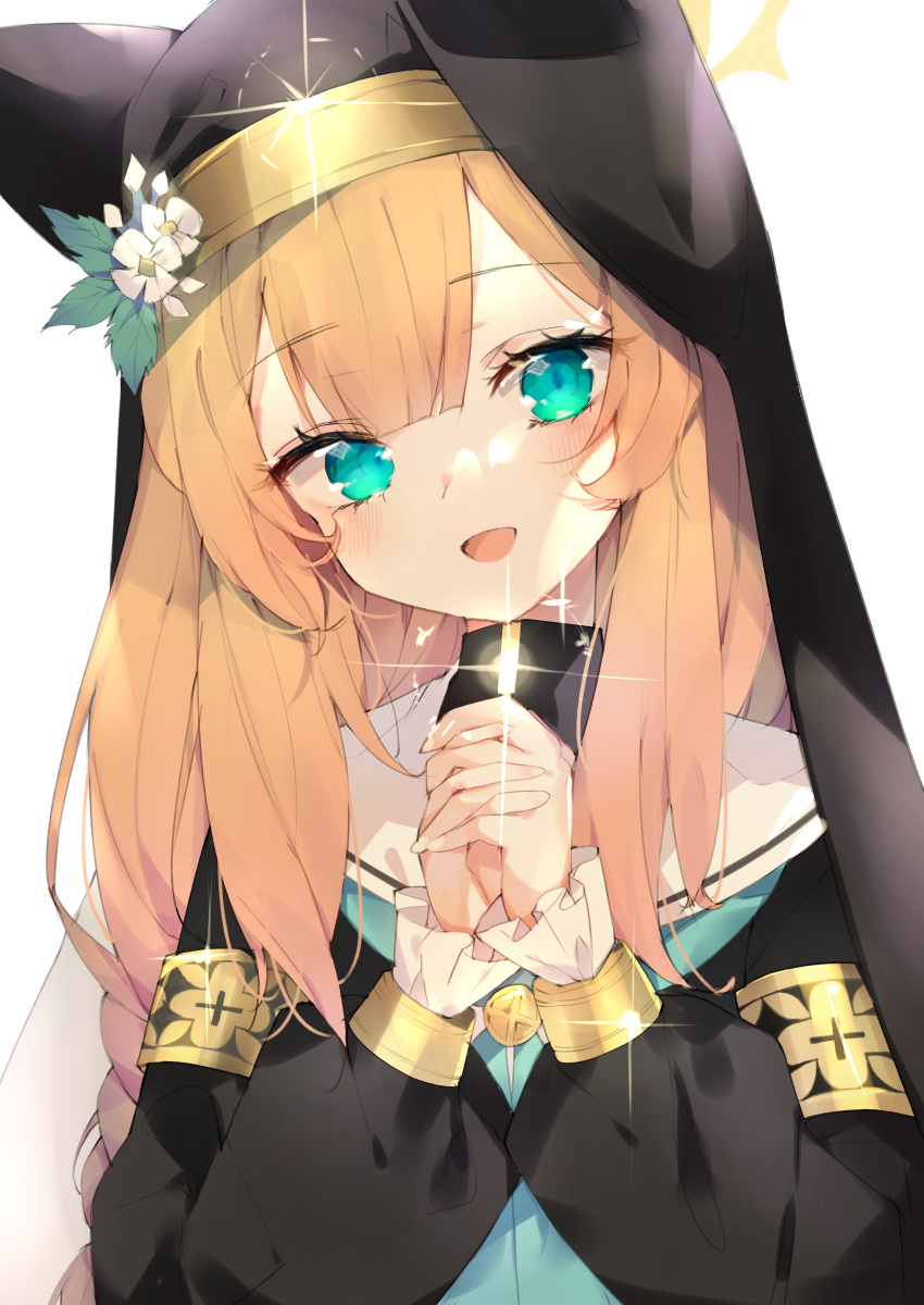 Safebooru - 1girl absurdres animal ear headwear animal ears aqua eyes aqua neckerchief armlet ...