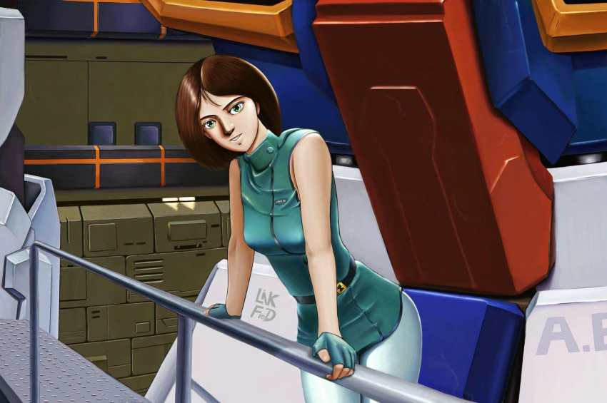 Safebooru - 1girl aeug argama belt brown hair emma sheen english ...