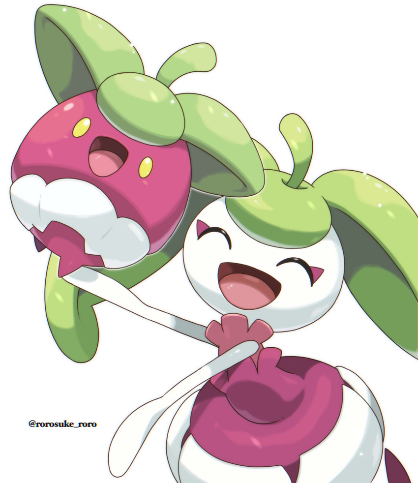 Safebooru - bounsweet closed eyes commentary request evolutionary line ...