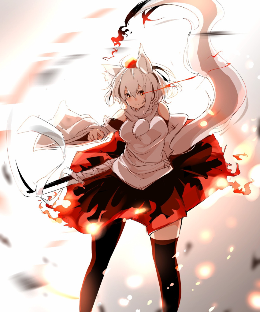 Safebooru - 1girl animal ear fluff animal ears black skirt black ...