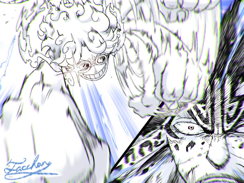 Safebooru - 2boys alternate form chromatic aberration close-up closed ...