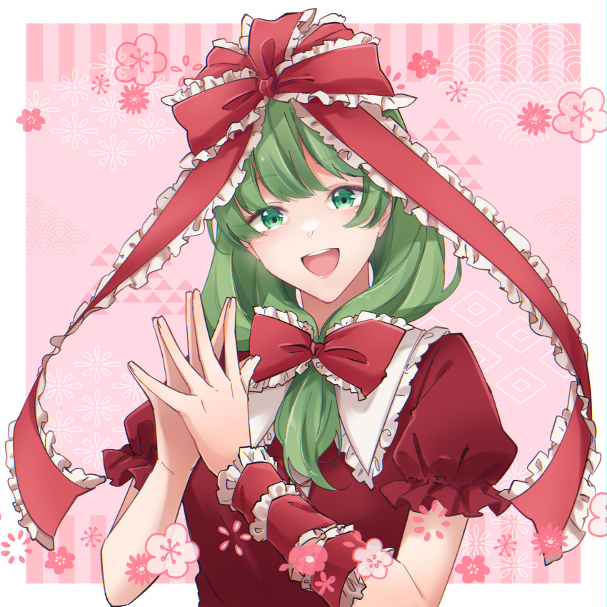 Safebooru - 1girl arm ribbon bow dress frilled bow frilled ribbon ...