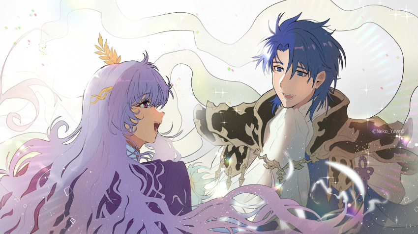 Safebooru - 1boy 1girl :d ancient greek clothes armor ascot ...