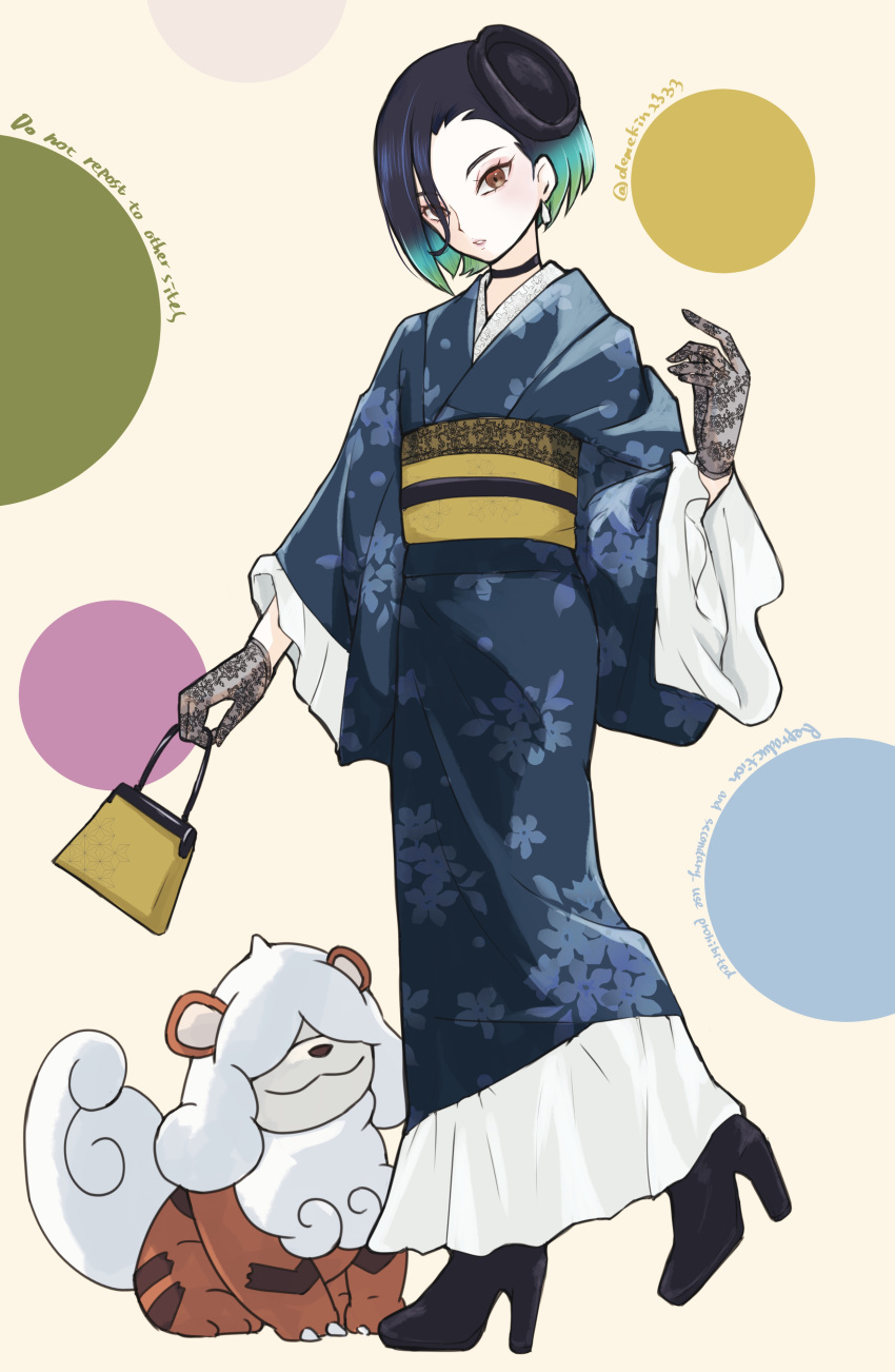 Safebooru - 1girl absurdres alternate costume black choker black footwear black hat brown eyes ...