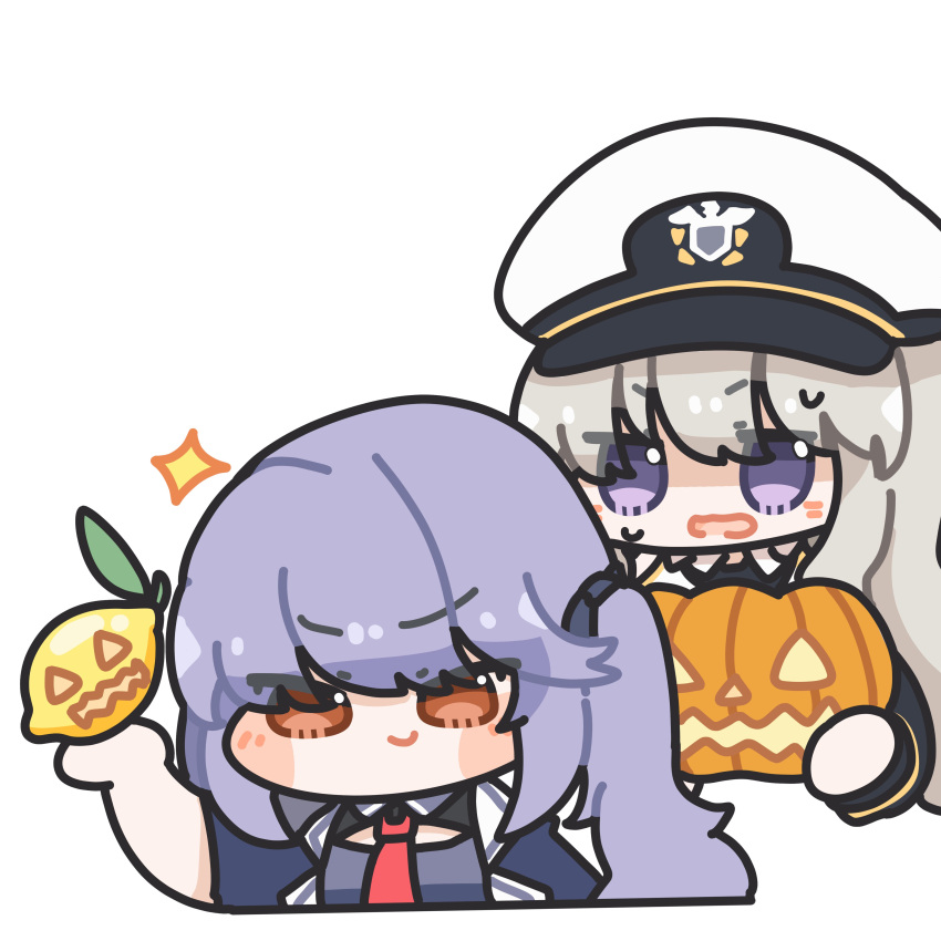 Safebooru - 2girls absurdres azur lane chibi chibi only enterprise ...