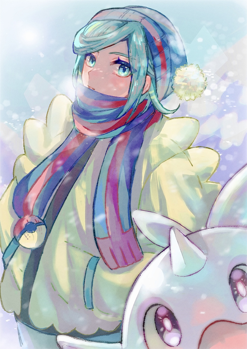 Safebooru - 1boy beanie blue headwear breath cetoddle closed mouth ...