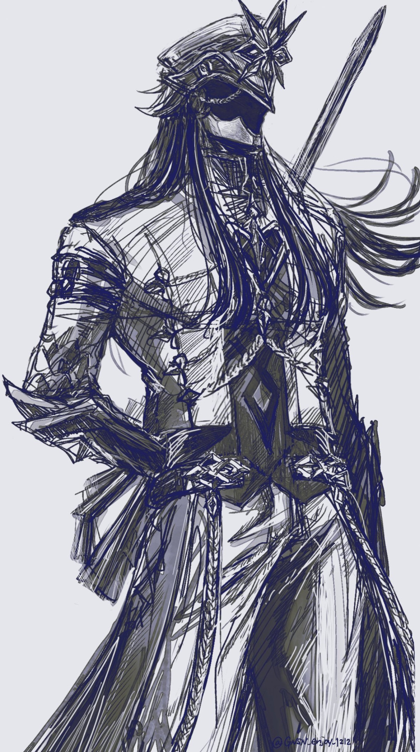 Safebooru - 1boy capitano (genshin impact) coat collared shirt ...