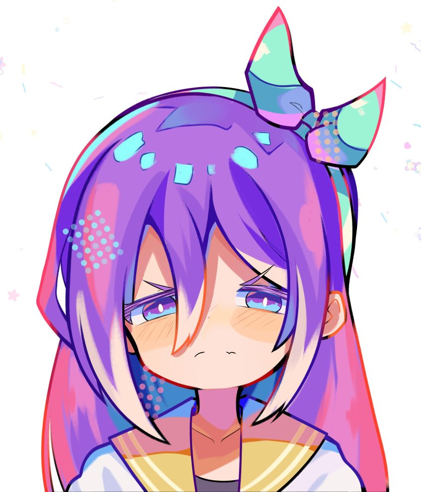 Safebooru - 1girl absurdres aqua hairband aubrey (omori) bee sempai ...