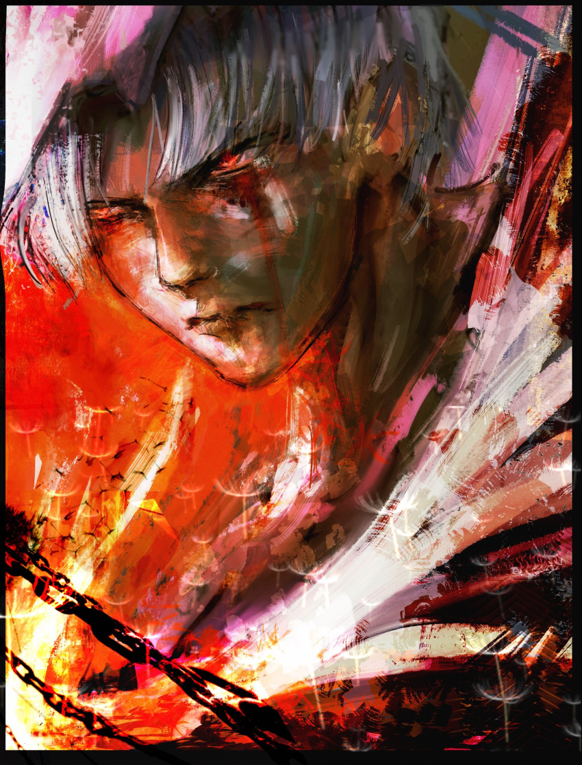 Safebooru - 1boy angry blonde hair blood blood from eyes blood splatter ...