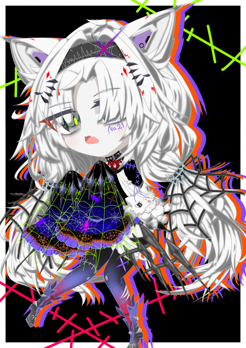 Safebooru - 1girl absurdres animal ears black hairband black pantyhose ...