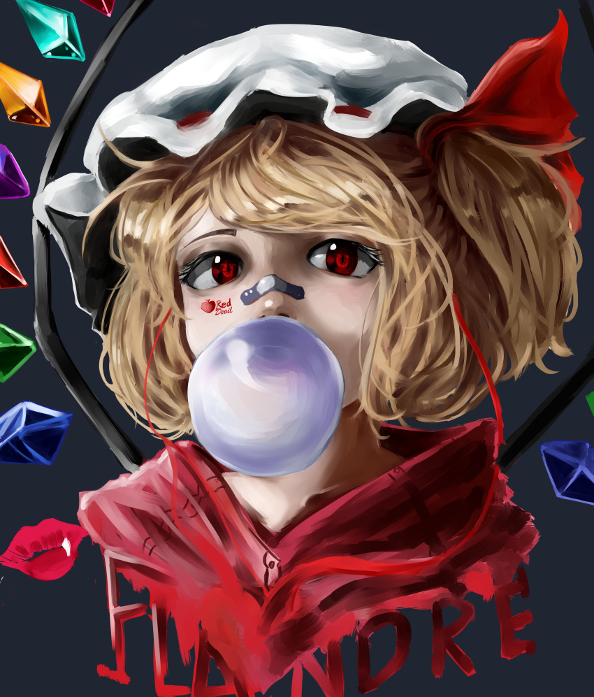 Safebooru - 1girl absurdres alternate costume bandaid bandaid on face bandaid on nose blonde ...