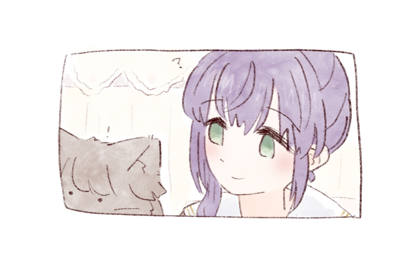 Safebooru - ! . . 1girl ? animal animalization brown cat commentary ...