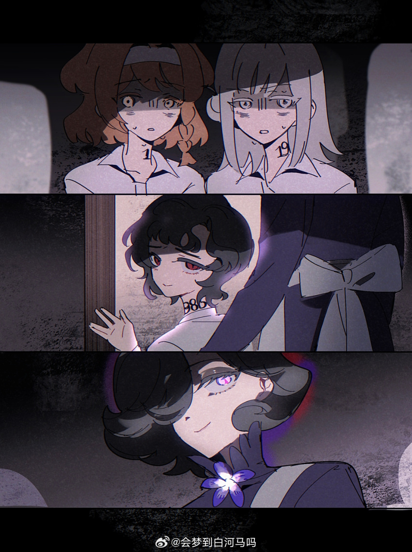 Safebooru - 4girls absurdres age regression aged down apron black hair ...