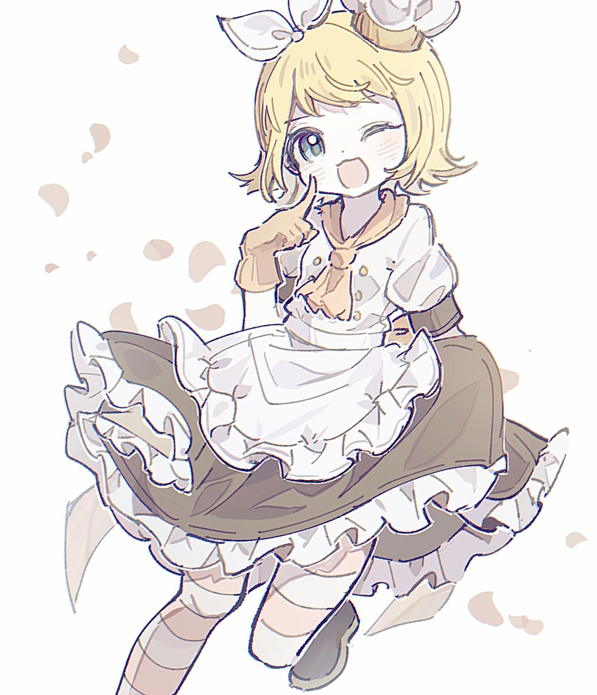 Safebooru - 1girl absurdres akoto (akoto0228) apron blonde hair blue ...