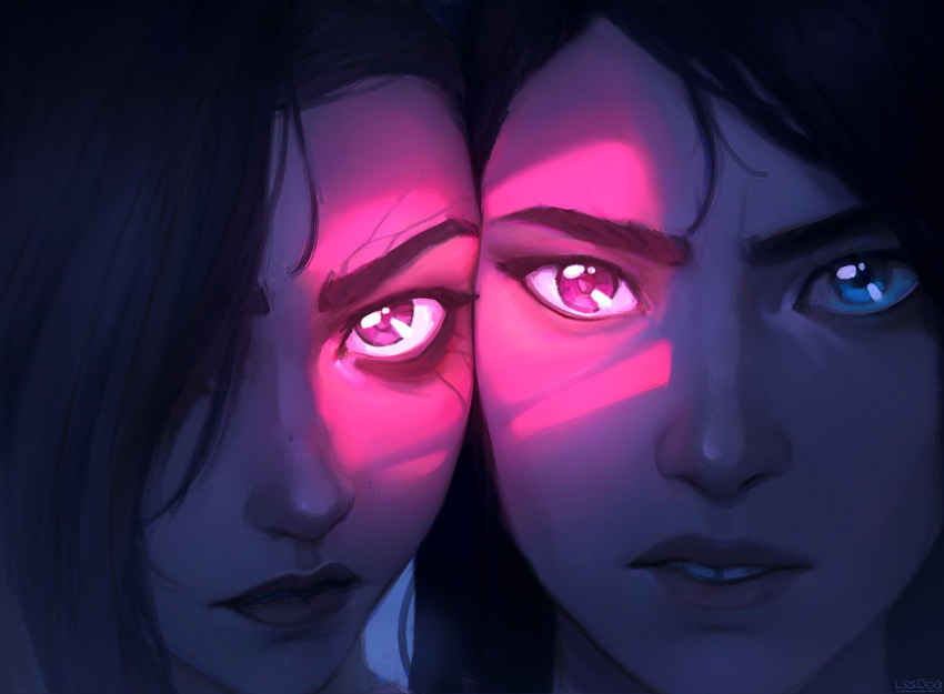 Safebooru - 2girls arcane: league of legends artist name blue eyes blue hair caitlyn (league of ...