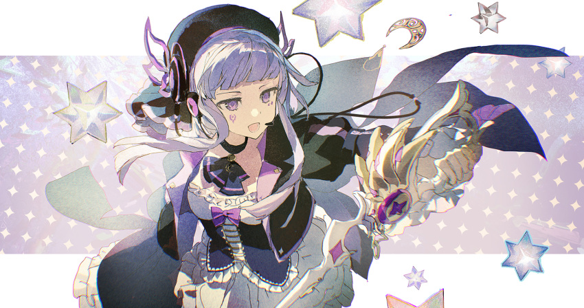 Safebooru - 1girl abstract background arcaea beret black corset black ...