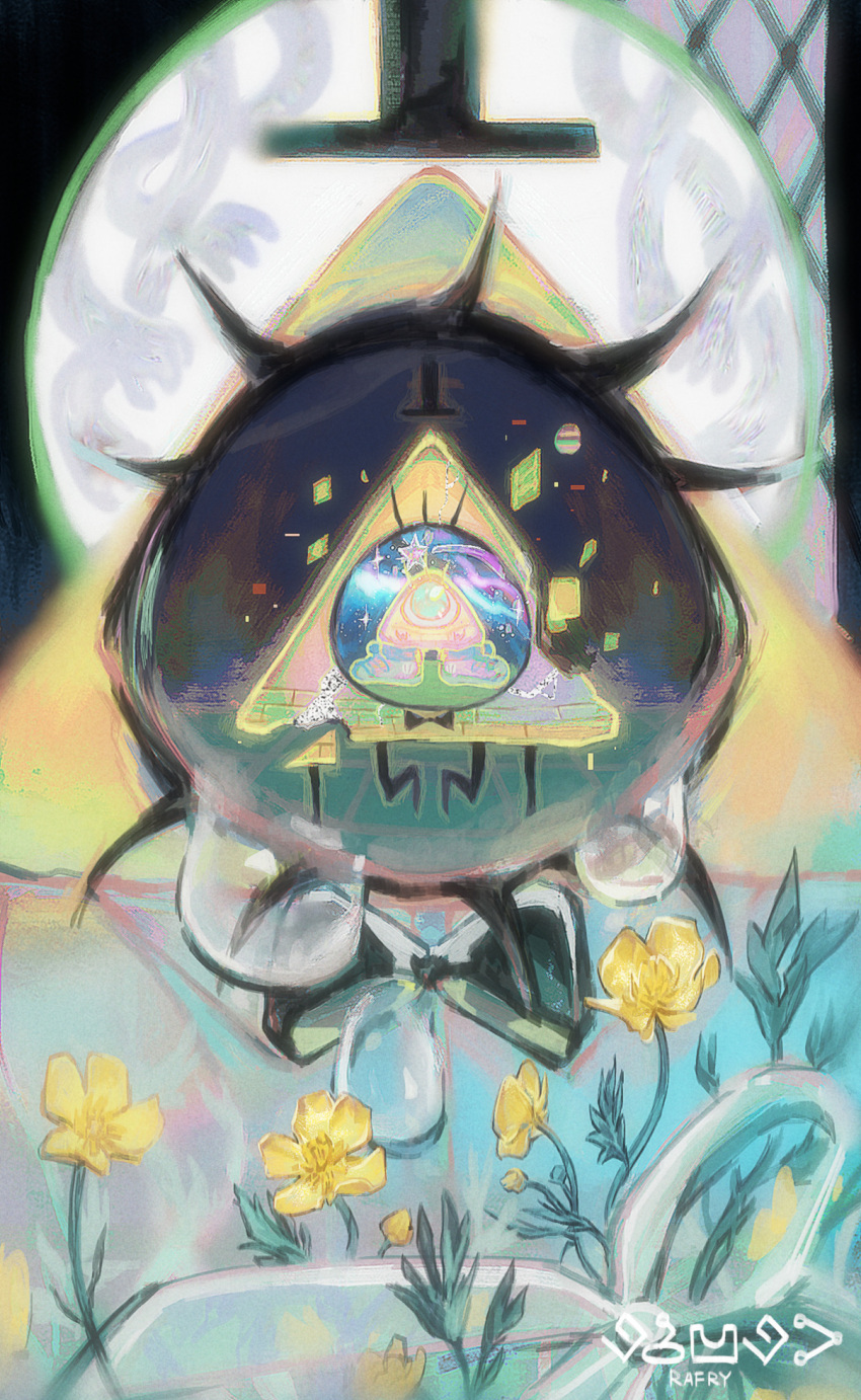 Safebooru - 1boy artist name bill cipher black bow black bowtie bow ...