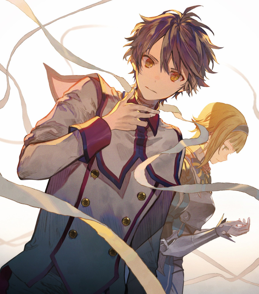 Safebooru - 1boy 1girl bandages blonde hair bow breasts carol (re:zero ...