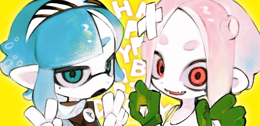 Safebooru - 1boy 1girl aqua eyes blue hair chinese commentary ...