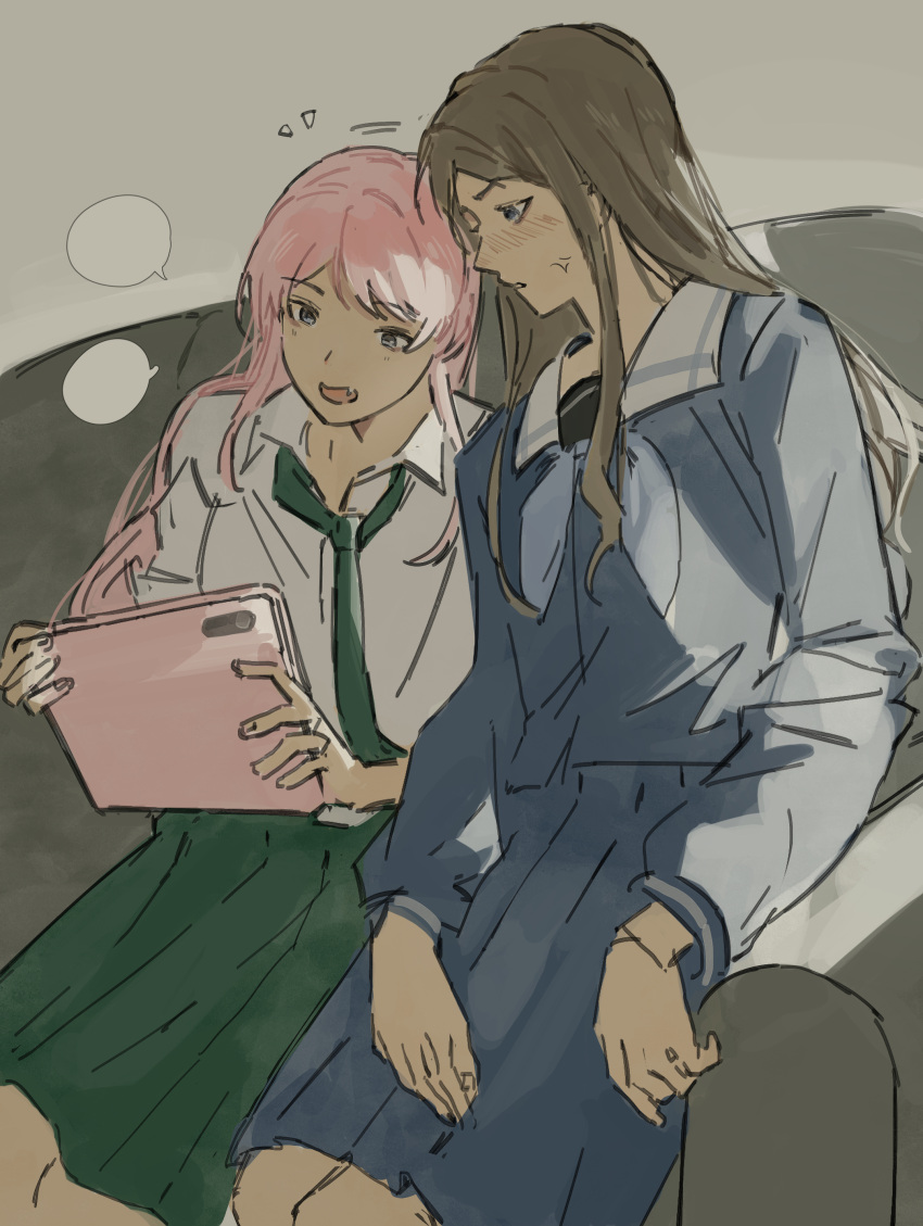 Safebooru - 2girls absurdres bang dream! bang dream! it's mygo!!!!! blue eyes blue shirt blue ...