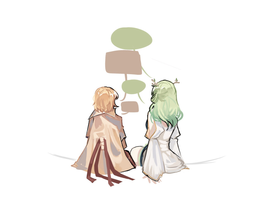 Safebooru - 3girls anklet blonde hair blue skirt brown coat ceres fauna ...