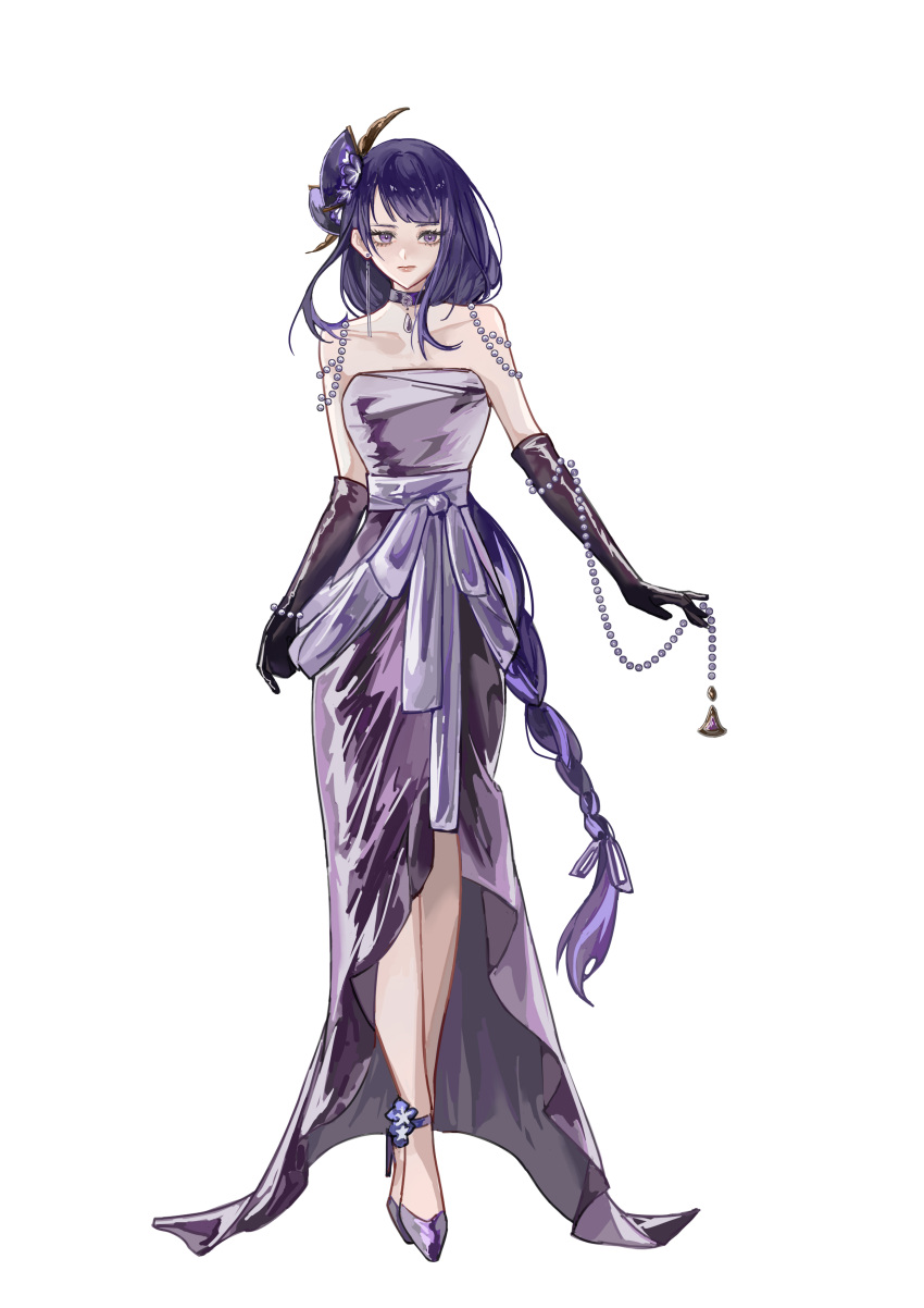 Safebooru - 1girl absurdres alternate costume bare shoulders beads ...