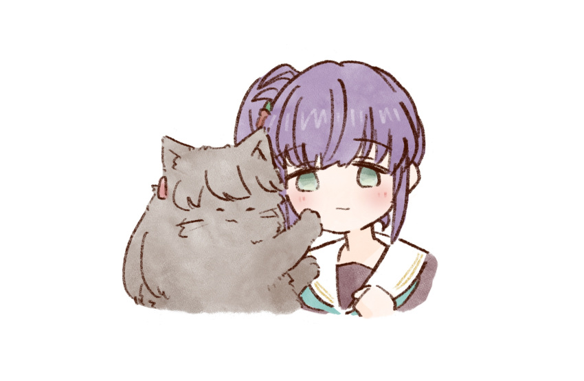 Safebooru - 1girl :3 animalization aqua neckerchief blush brown dress ...