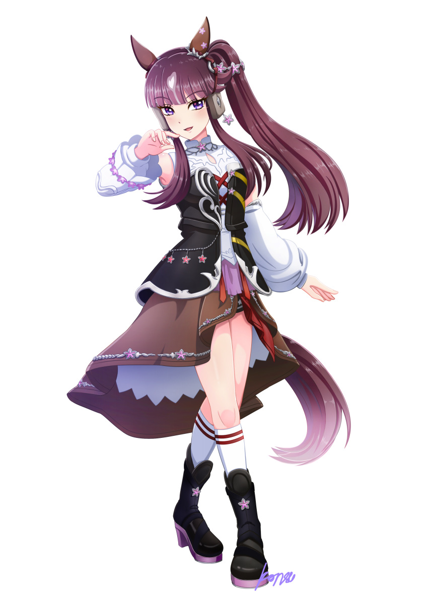 Safebooru - 1girl absurdres animal ears black boots black corset blunt ...