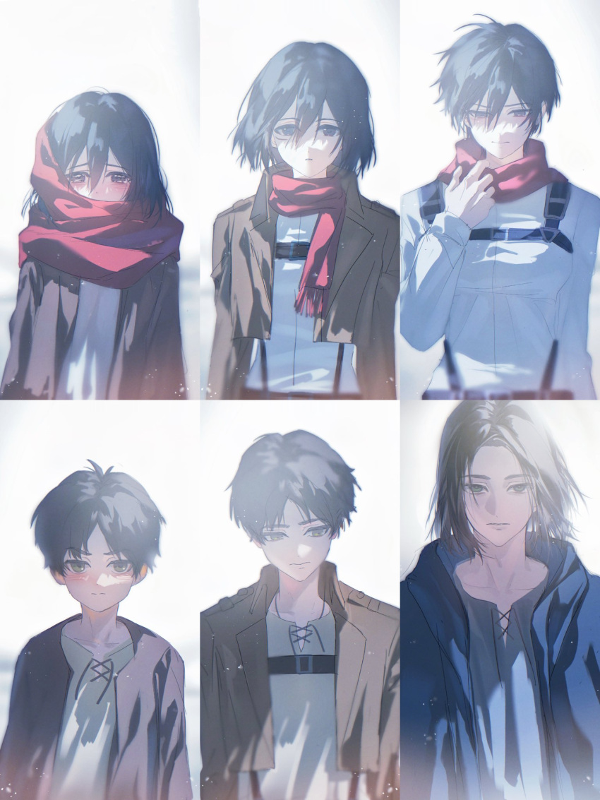 Safebooru - 1boy 1girl age progression aged down black hair blue hoodie ...